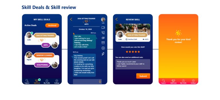 Skill Swap Mobile App – User and Brand Experience Design